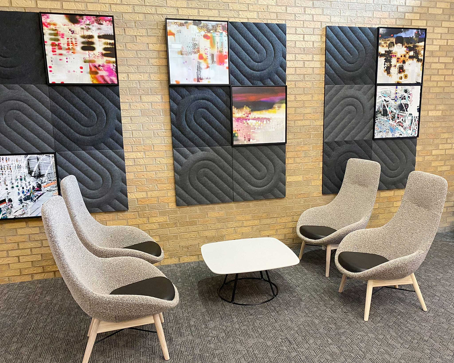 Deco Feltforms Acoustic Tiles - Mustard - MIO Culture