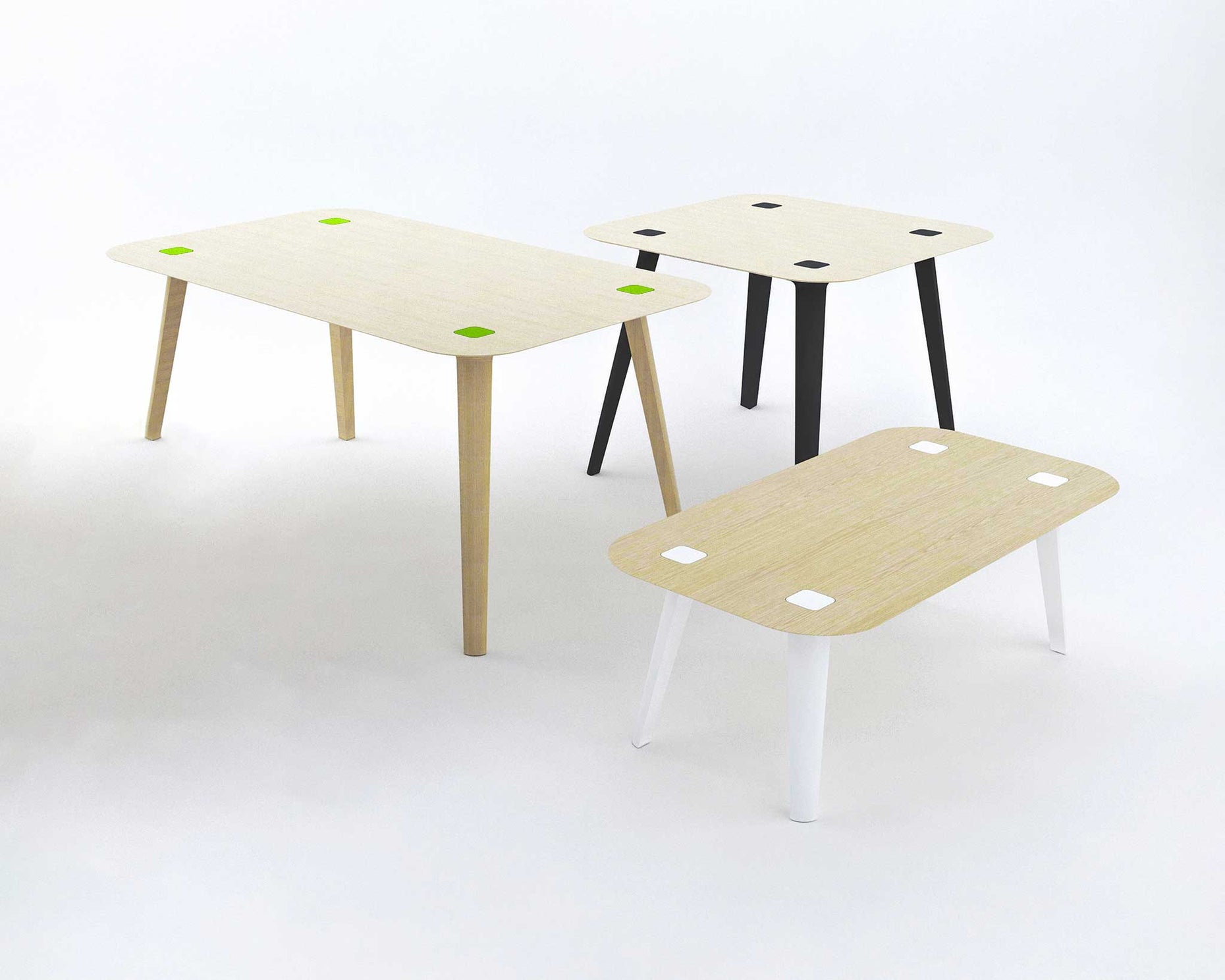 Two Tone Desk with Customizable Color Options Available - Ash Natural ...